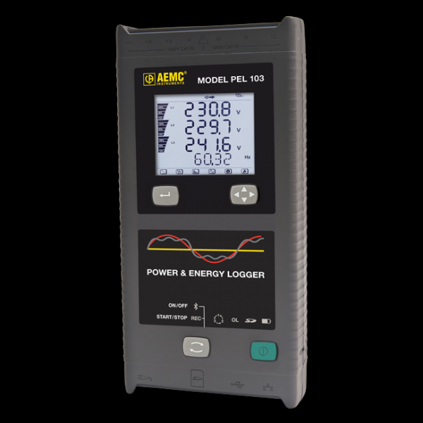 AEMC Power & Energy Logger Model PEL 103 (w/LCD, No Sensors) {ETL ...